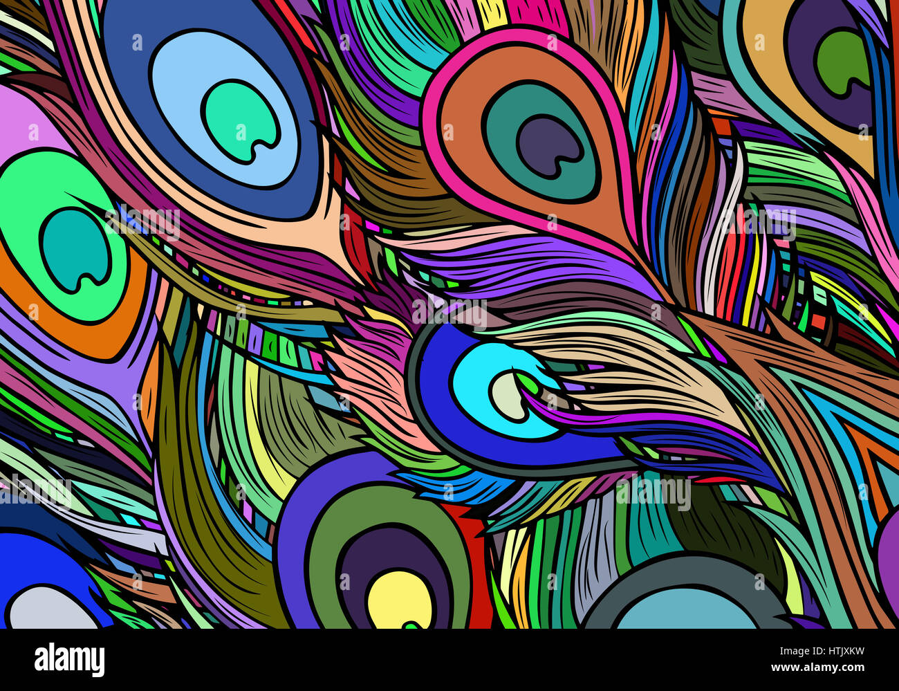 Abstract Peacock Background