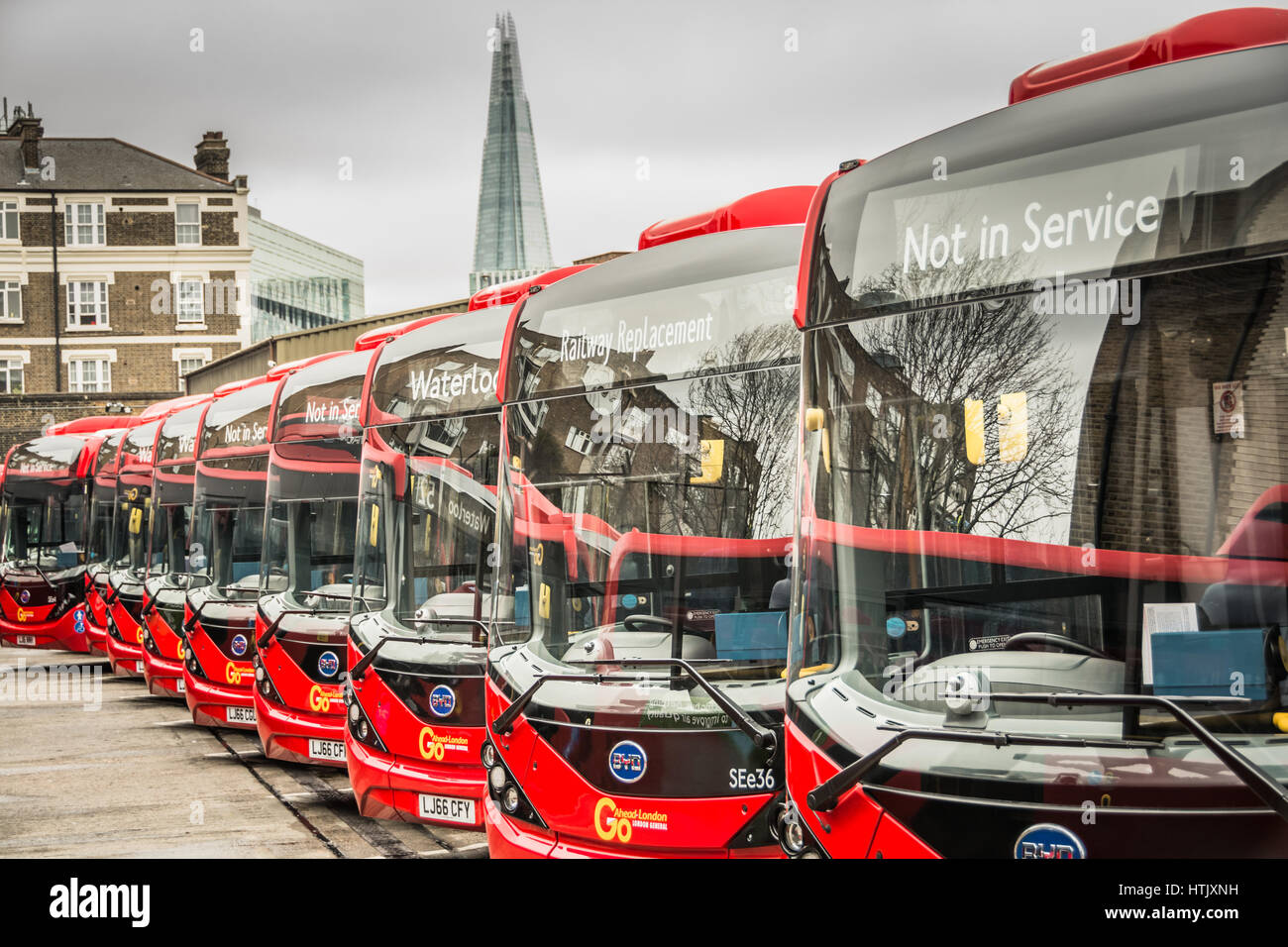 London Transport Bus Depot High Resolution Stock Photography and Images ...