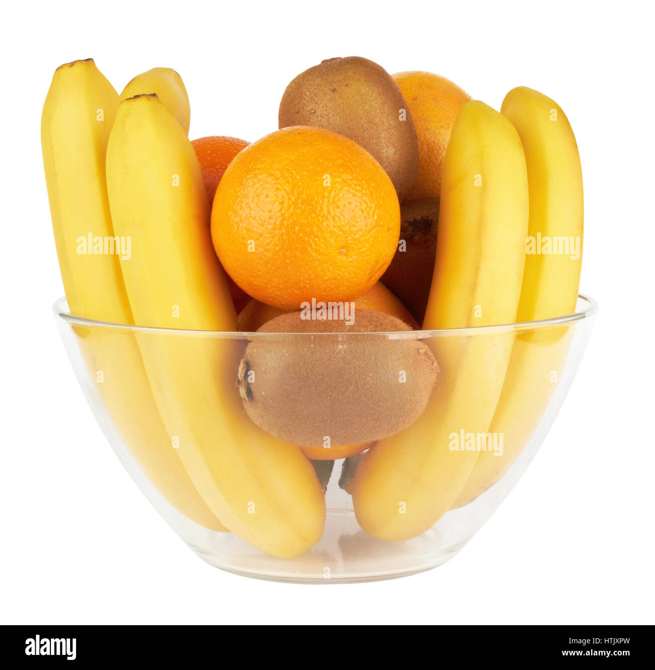 fruits in glass bowl isolated on a white Stock Photo - Alamy