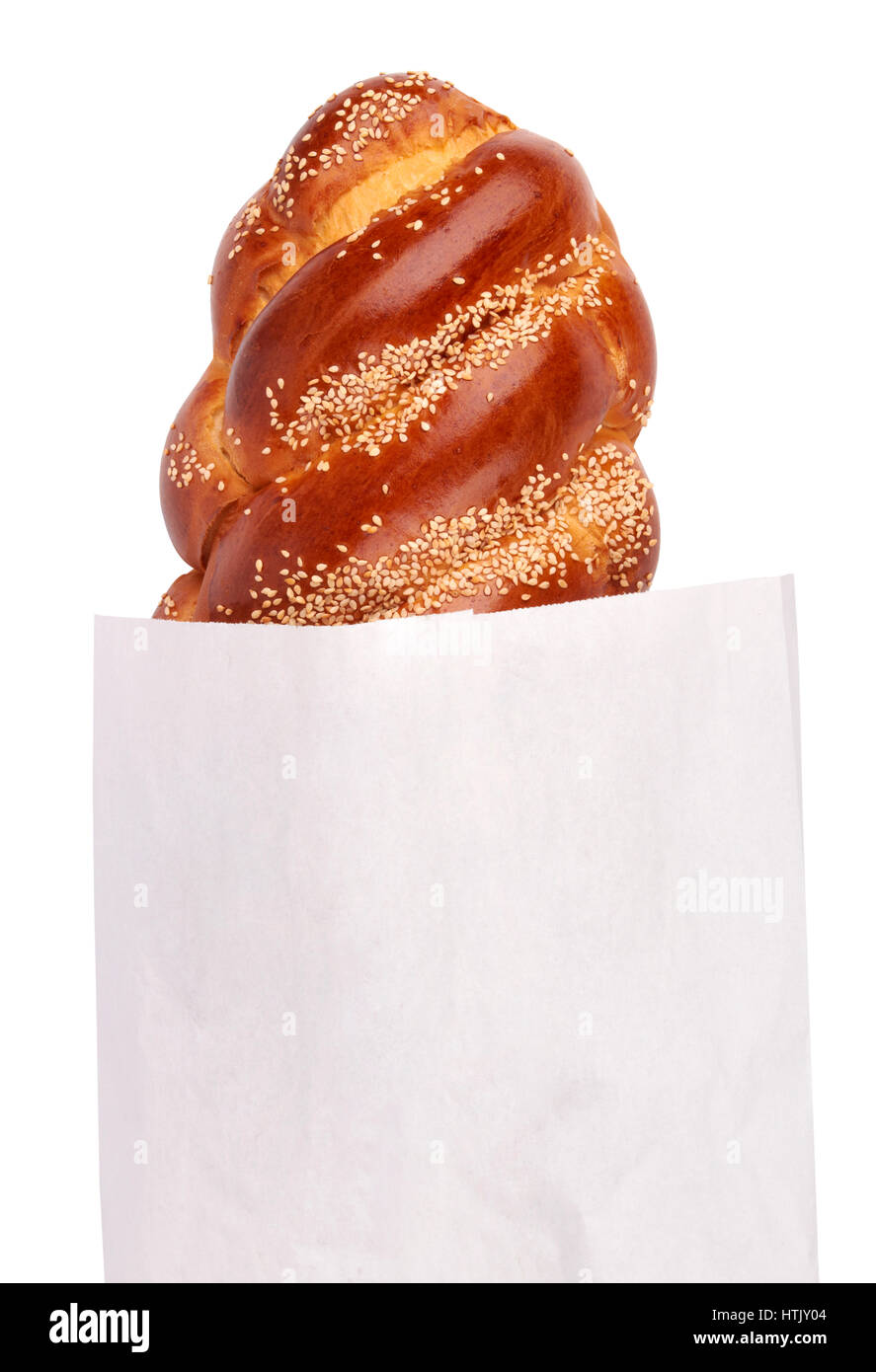 Challah isolated on white background Stock Photo - Alamy