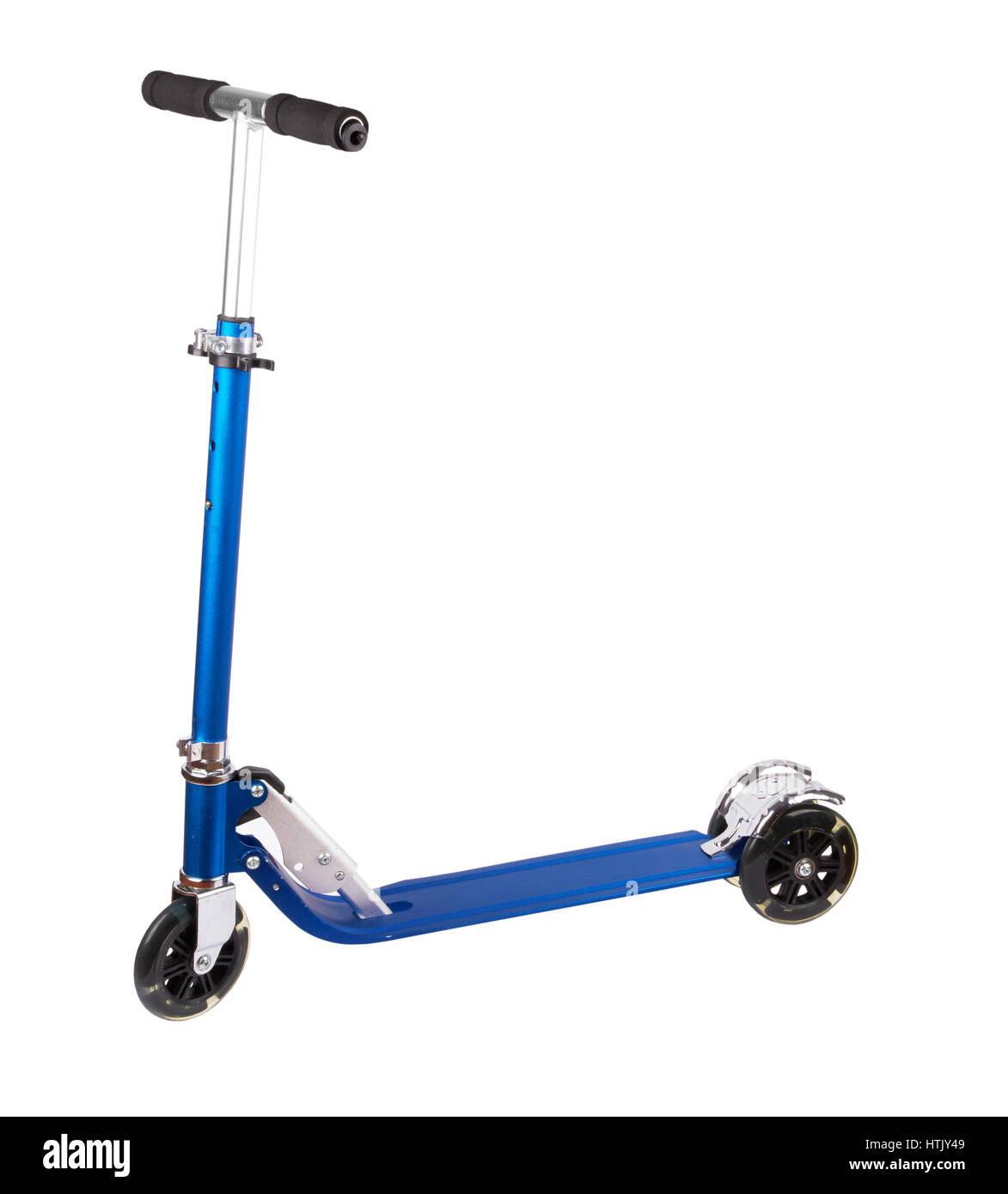 metal scooter isolated on white Stock Photo - Alamy