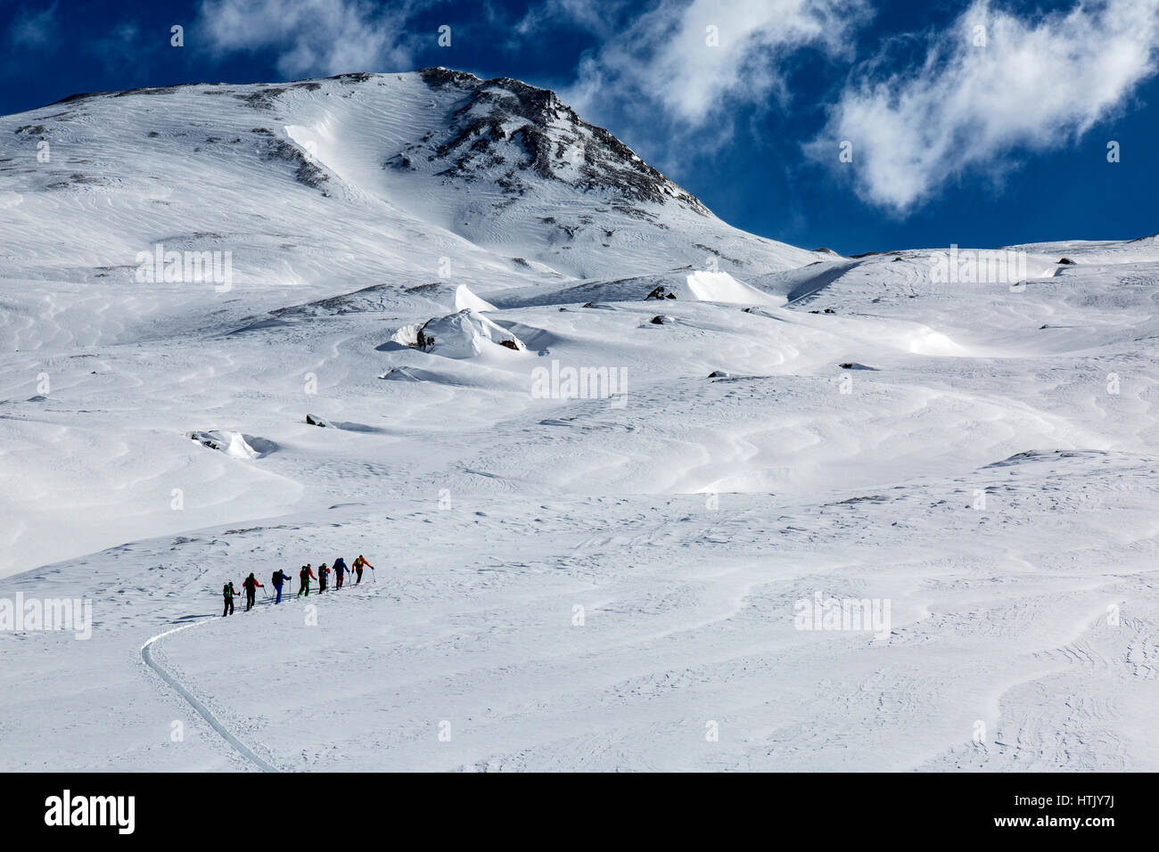Ski touring snowshoeing in hi-res stock photography and images - Alamy