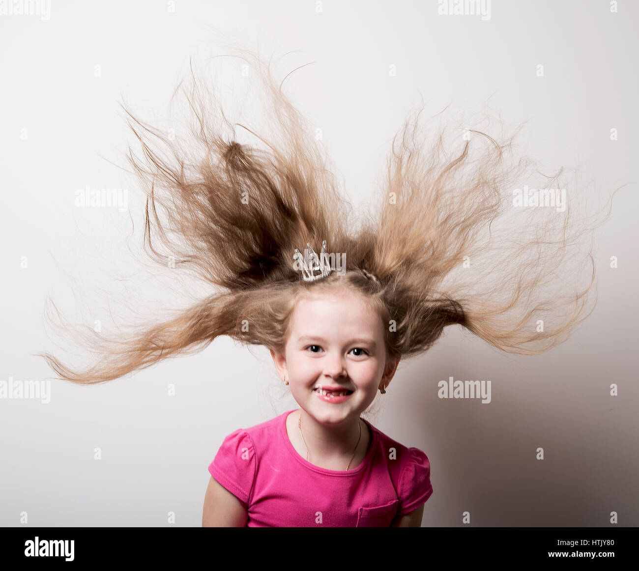 young cheerful Princess spoiled and have fun Stock Photo - Alamy