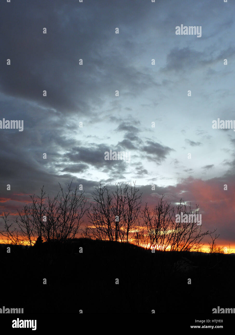 Springtime sunset in the country,Croatia,Europe,1 Stock Photo - Alamy