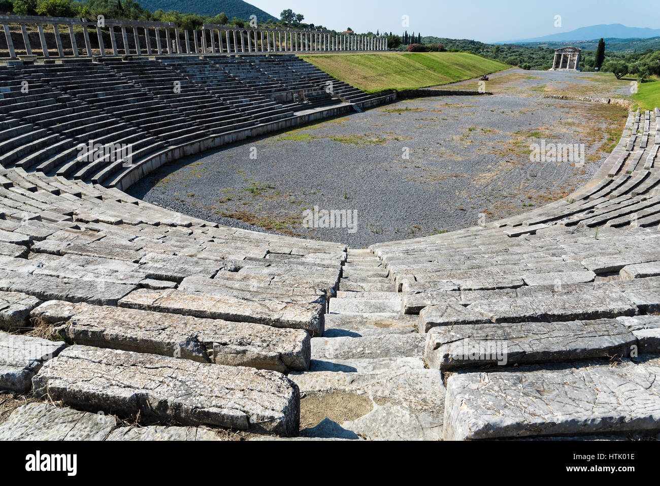 The Stadium in the archaeological site of ancient Messene in ...