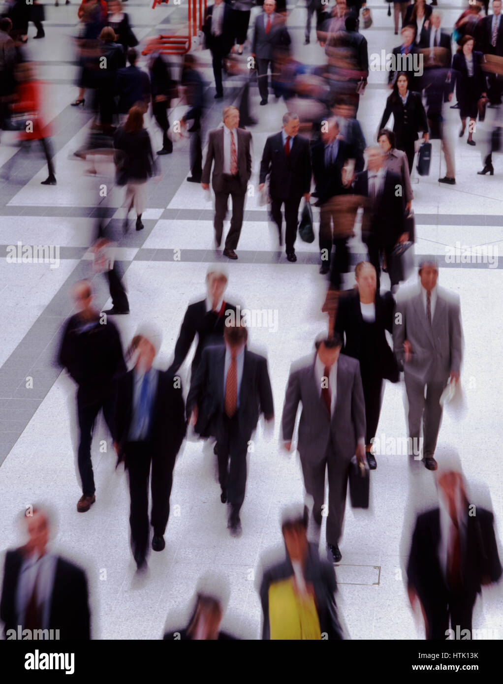 People Rushing To Work