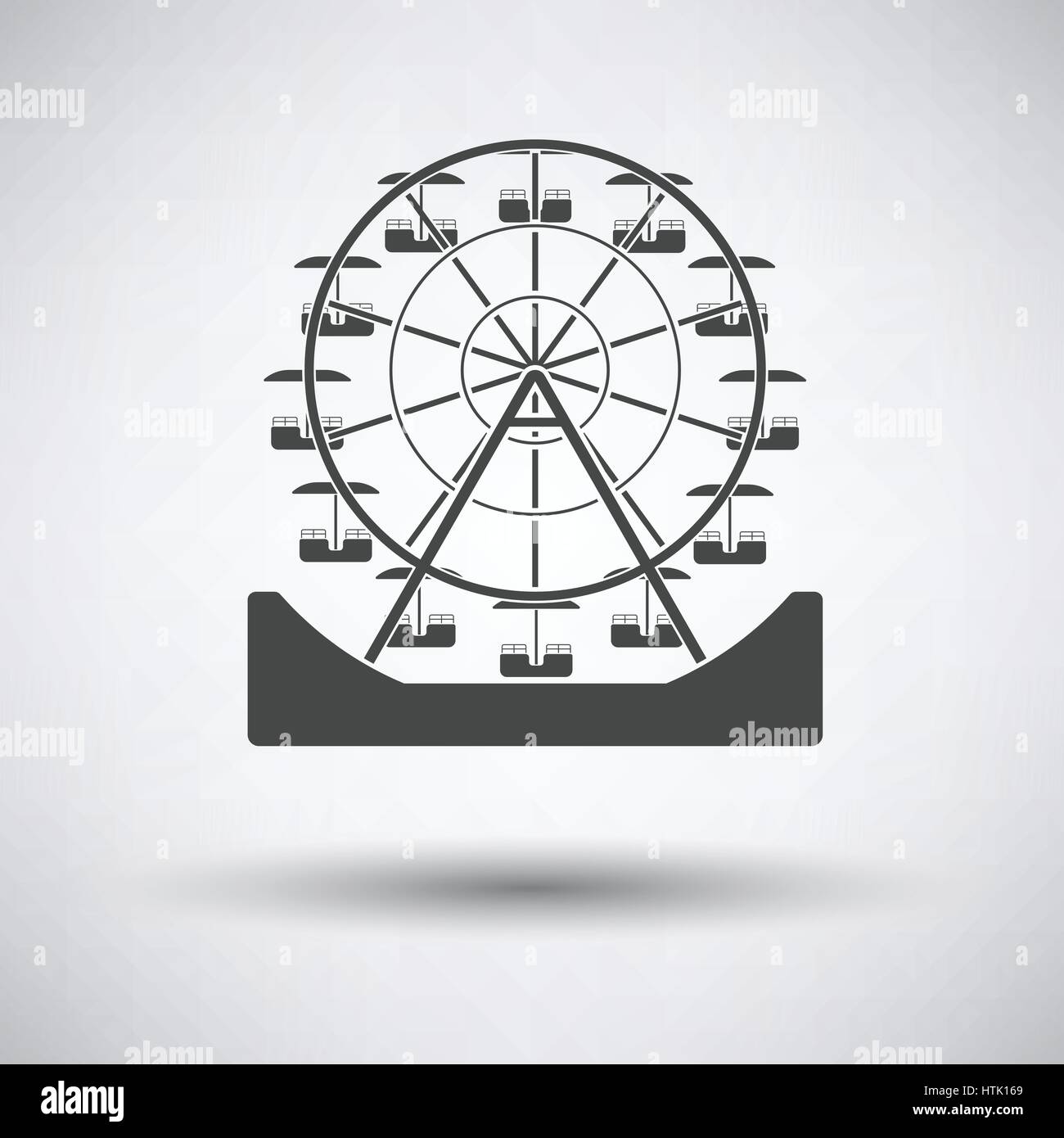 Ferris wheel on fairground Stock Vector Images - Alamy