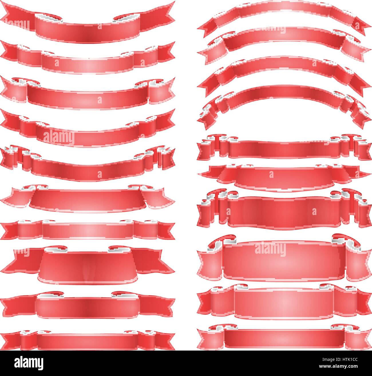 vector ribbons set Stock Vector Image & Art - Alamy