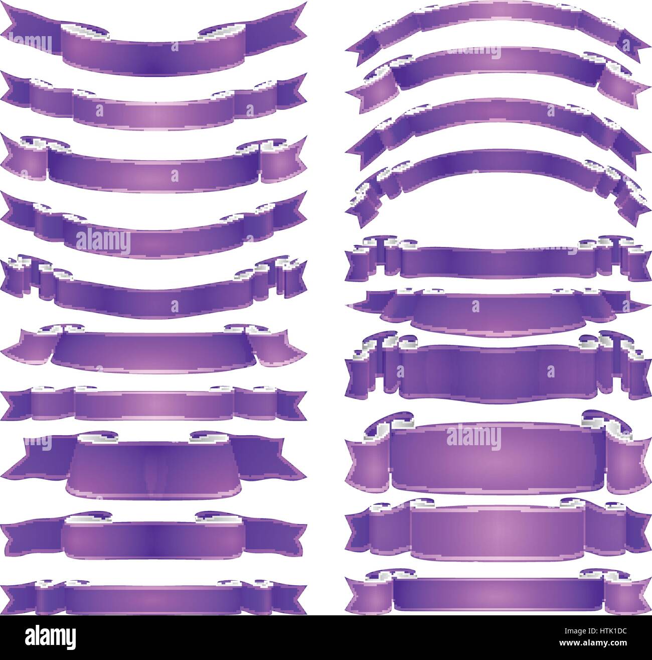 vector ribbons set Stock Vector Image & Art - Alamy