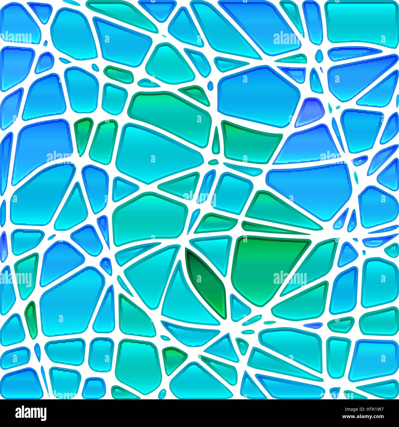abstract vector stained-glass mosaic background - light blue Stock ...