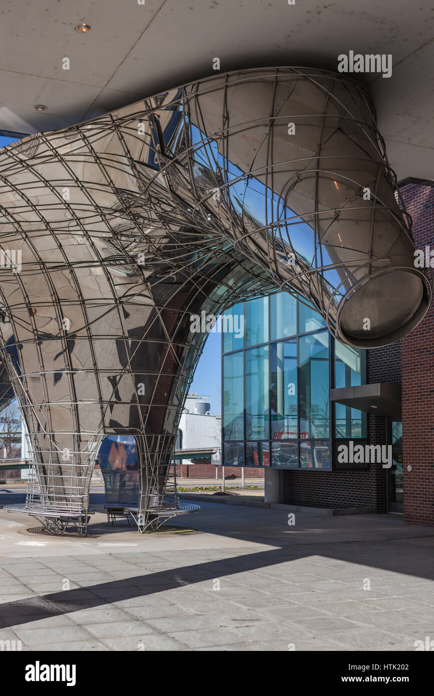 The public sculpture was designed by Vito Acconci, a world renowned ...