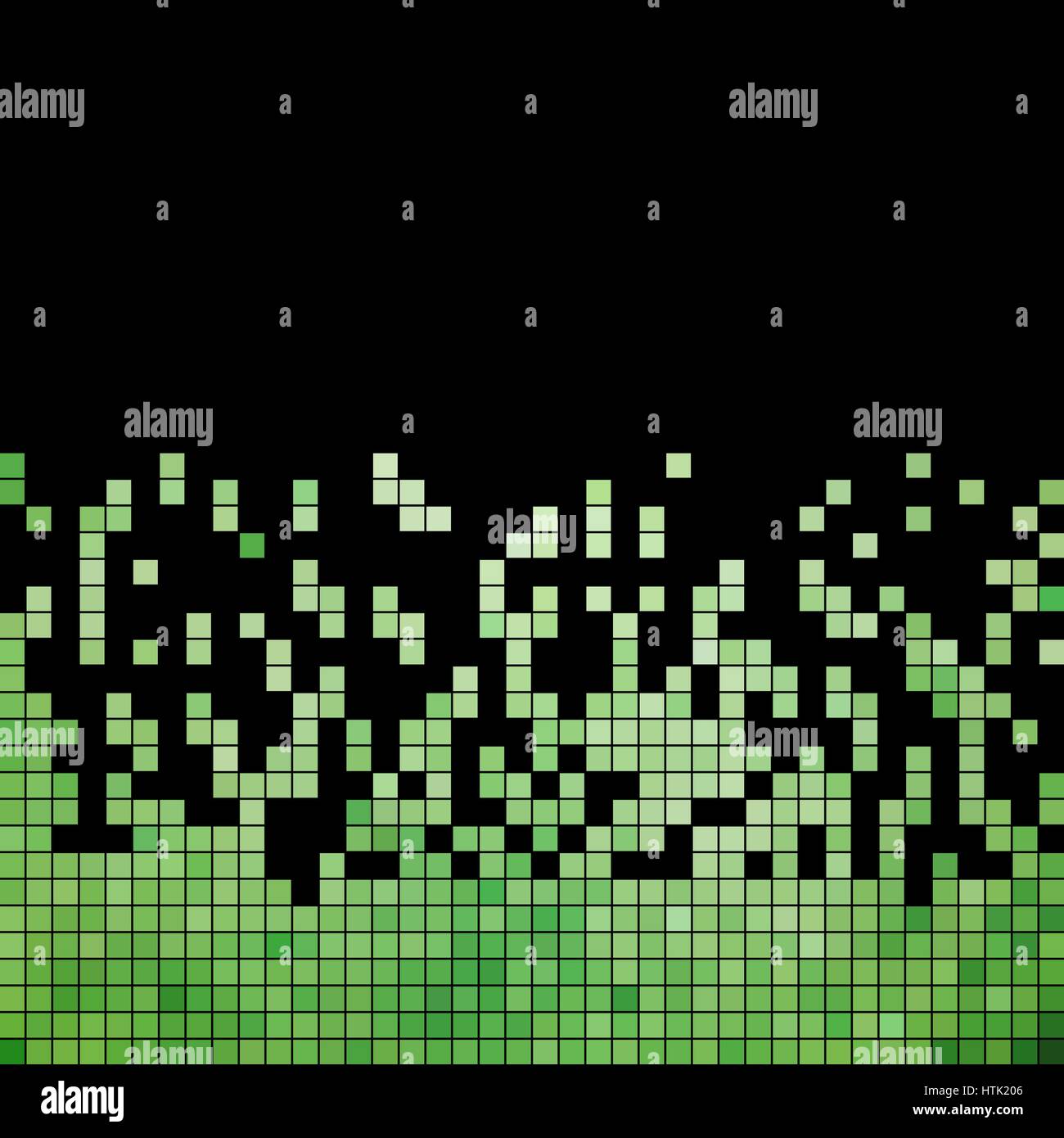abstract vector square pixel mosaic background - green Stock Vector ...