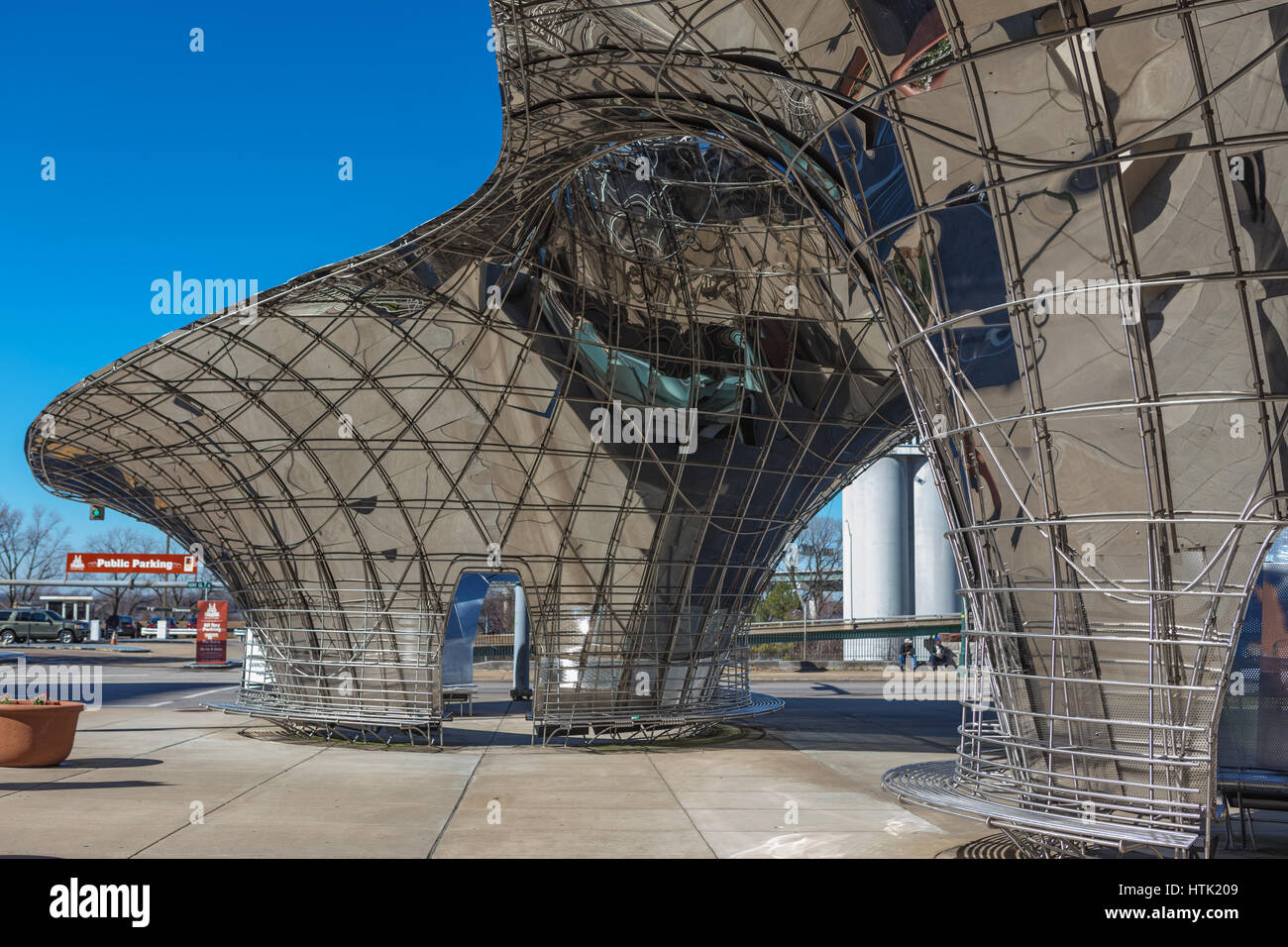 The public sculpture was designed by Vito Acconci, a world renowned ...
