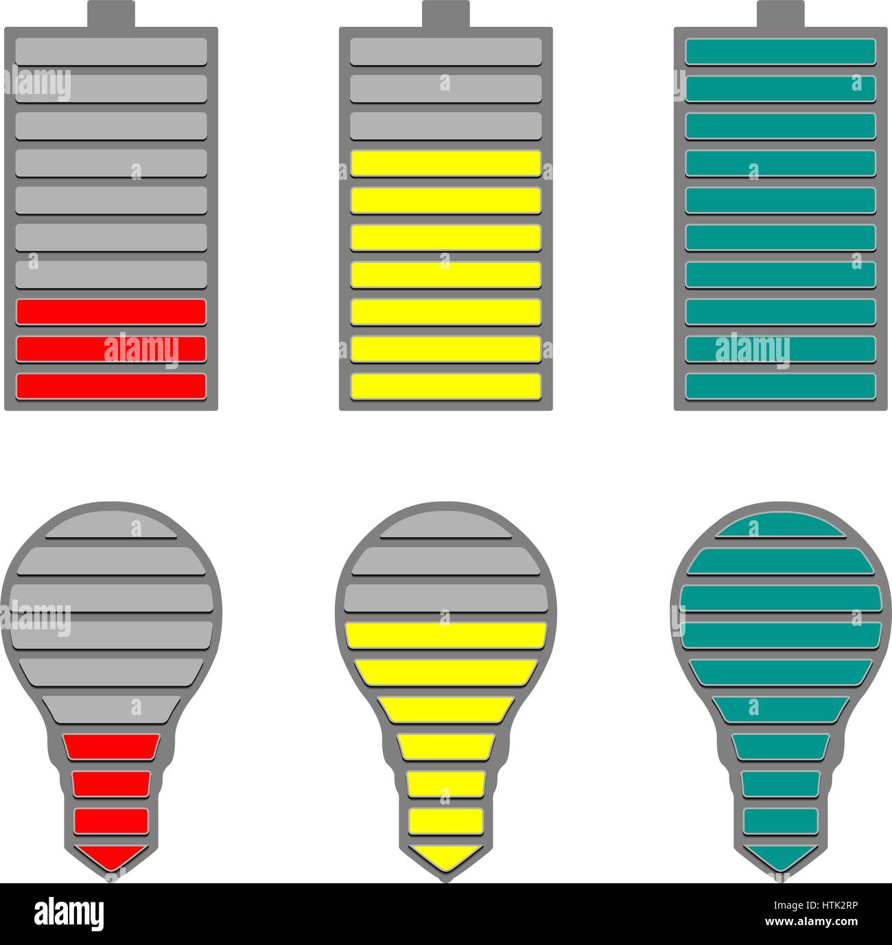 Set the battery level indicator and the level of lighting, part one ...