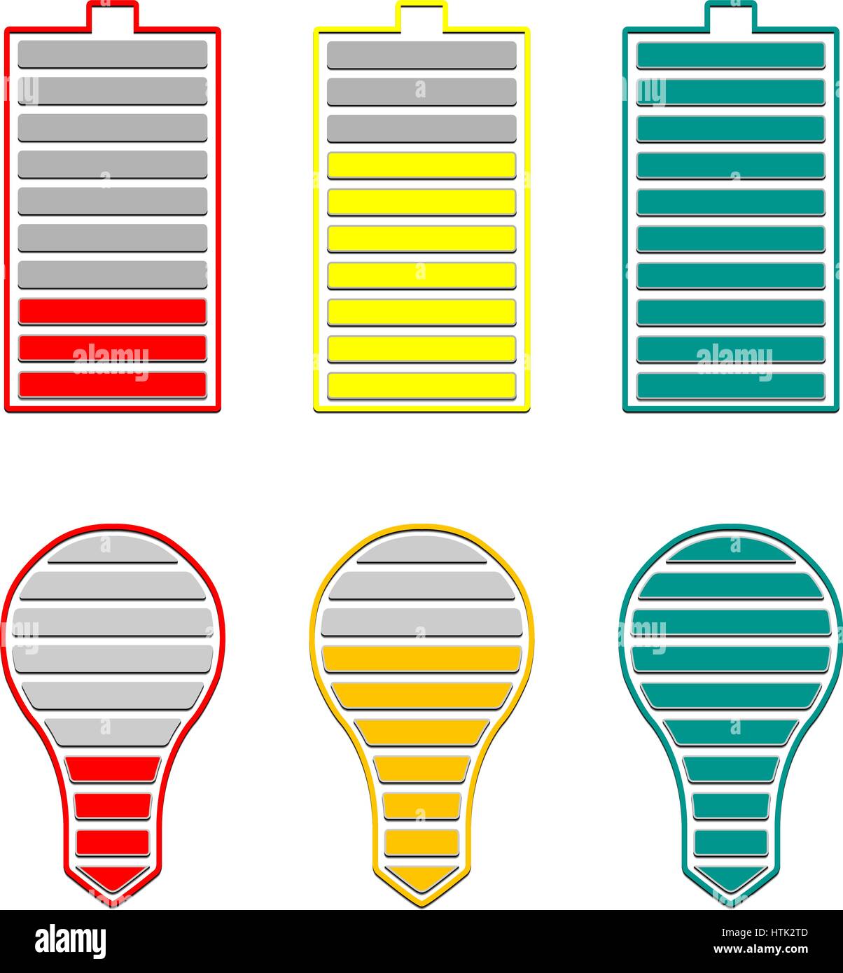 Set the battery level indicator and the level of lighting, part three ...