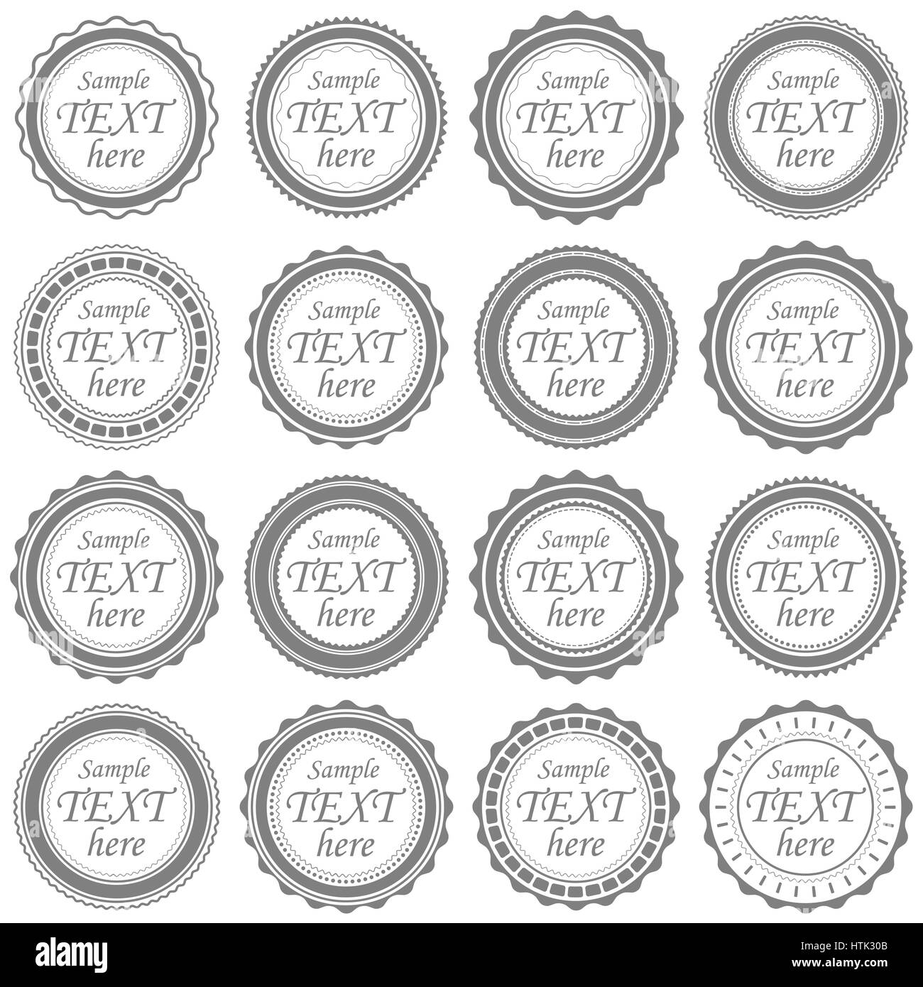 Retro style illustration badge Black and White Stock Photos & Images ...