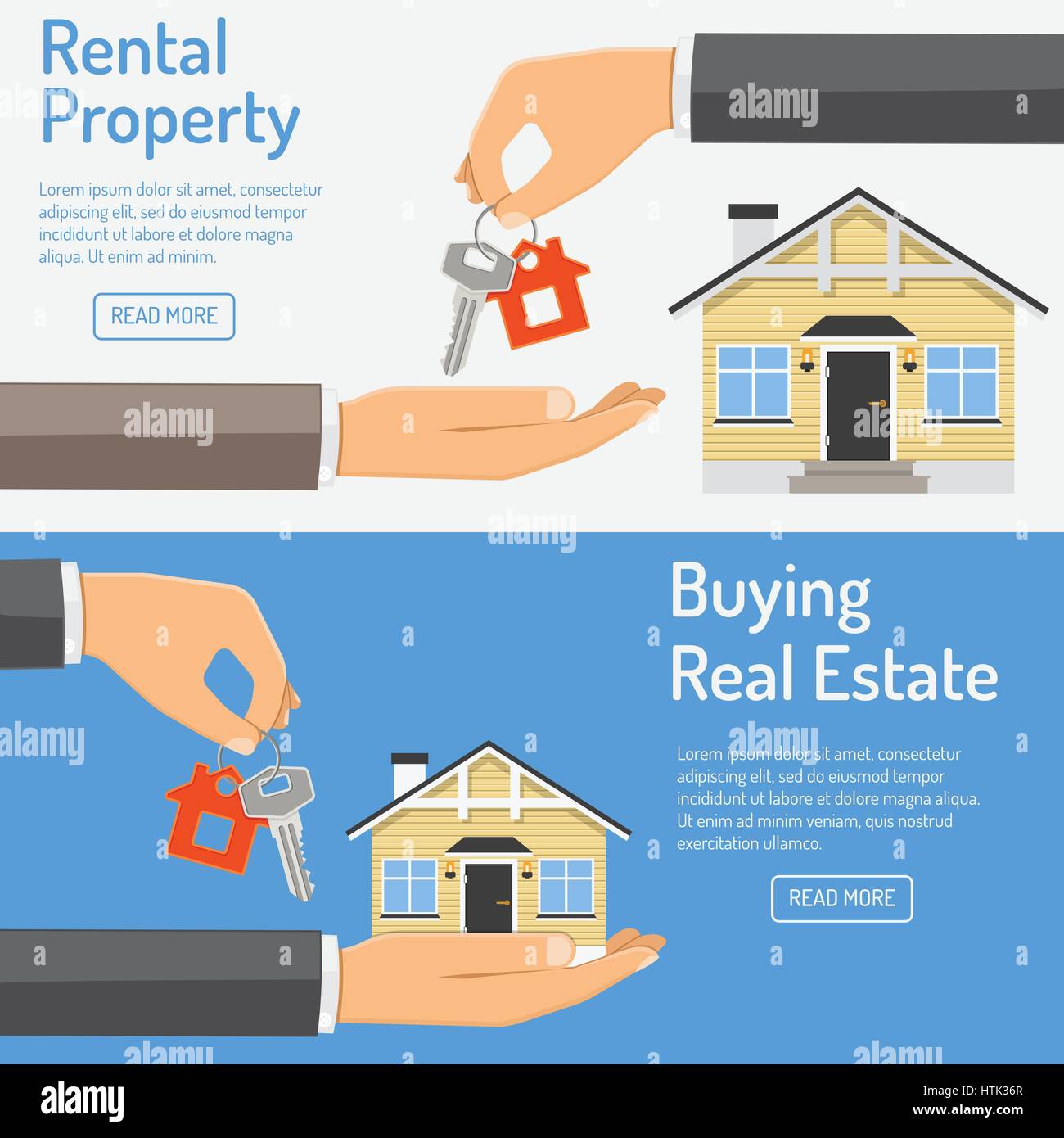 Agent giving keys new Stock Vector Images - Alamy