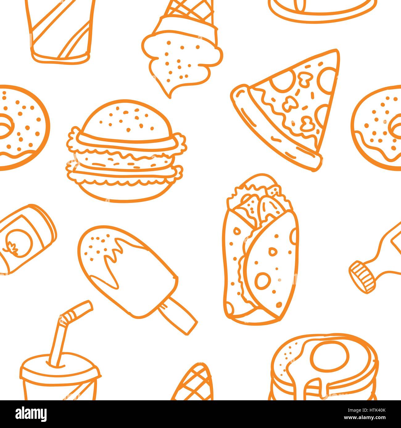 Illustration vector of food easter doodles Stock Vector Image & Art - Alamy