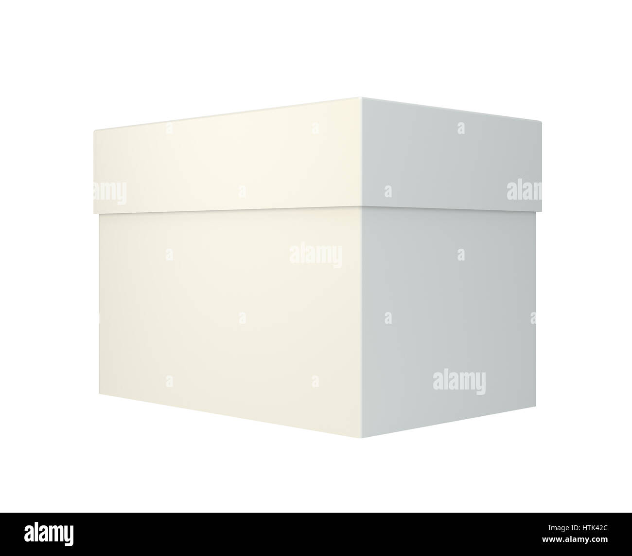 Empty package isolated on white background. 3d rendering Stock Photo ...