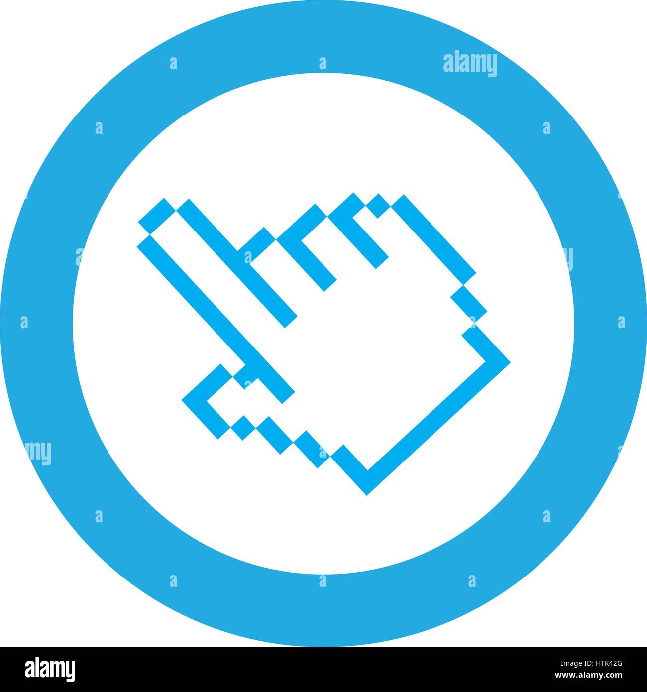 3d hand shape mouse cursor Stock Vector Images - Alamy