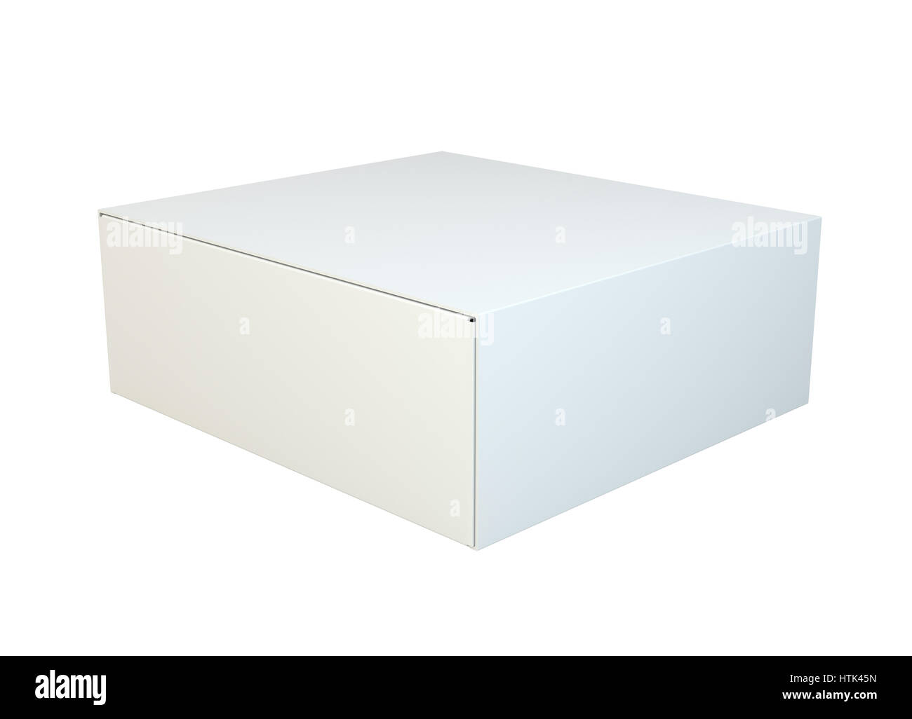 Package box on white background. 3d rendering Stock Photo - Alamy