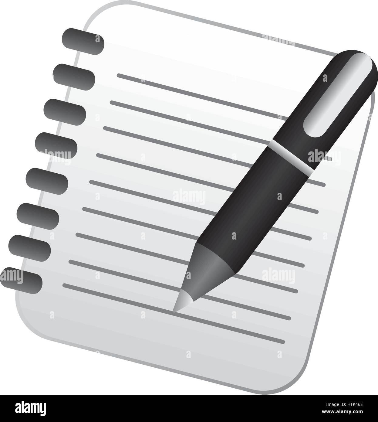 color notebook with pen icon Stock Vector Image & Art - Alamy