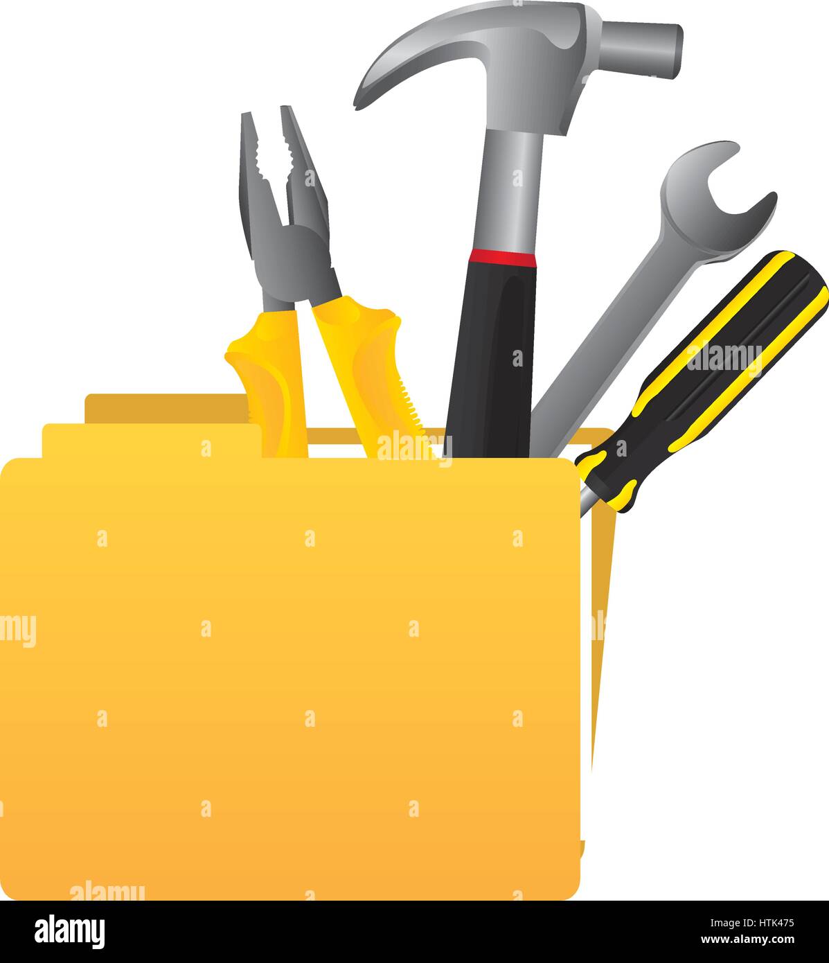 yellow file with tools icon Stock Vector Image & Art - Alamy