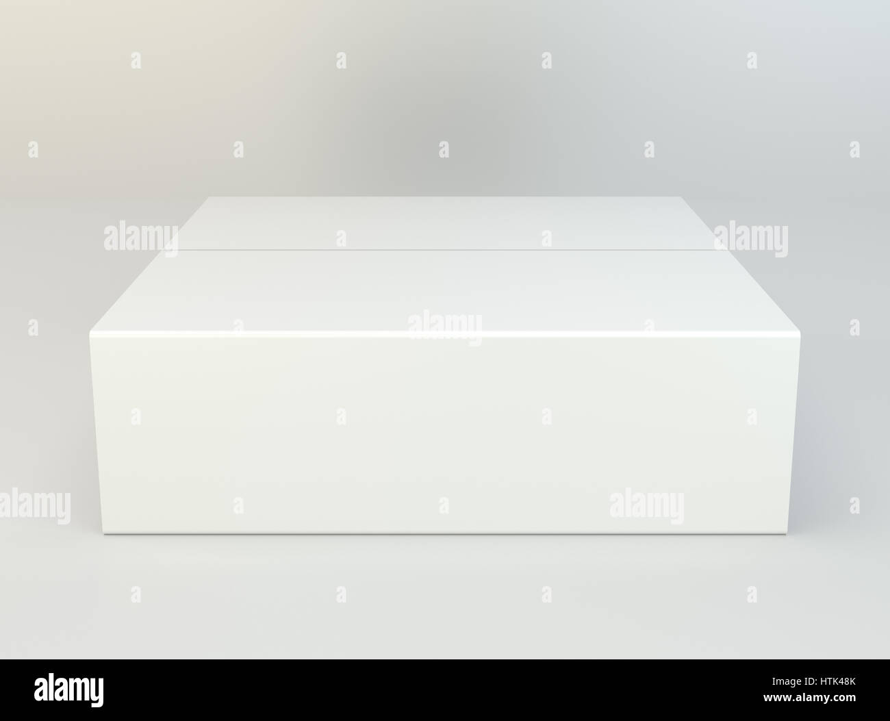 Cardboard box on gray background. 3d rendering Stock Photo - Alamy