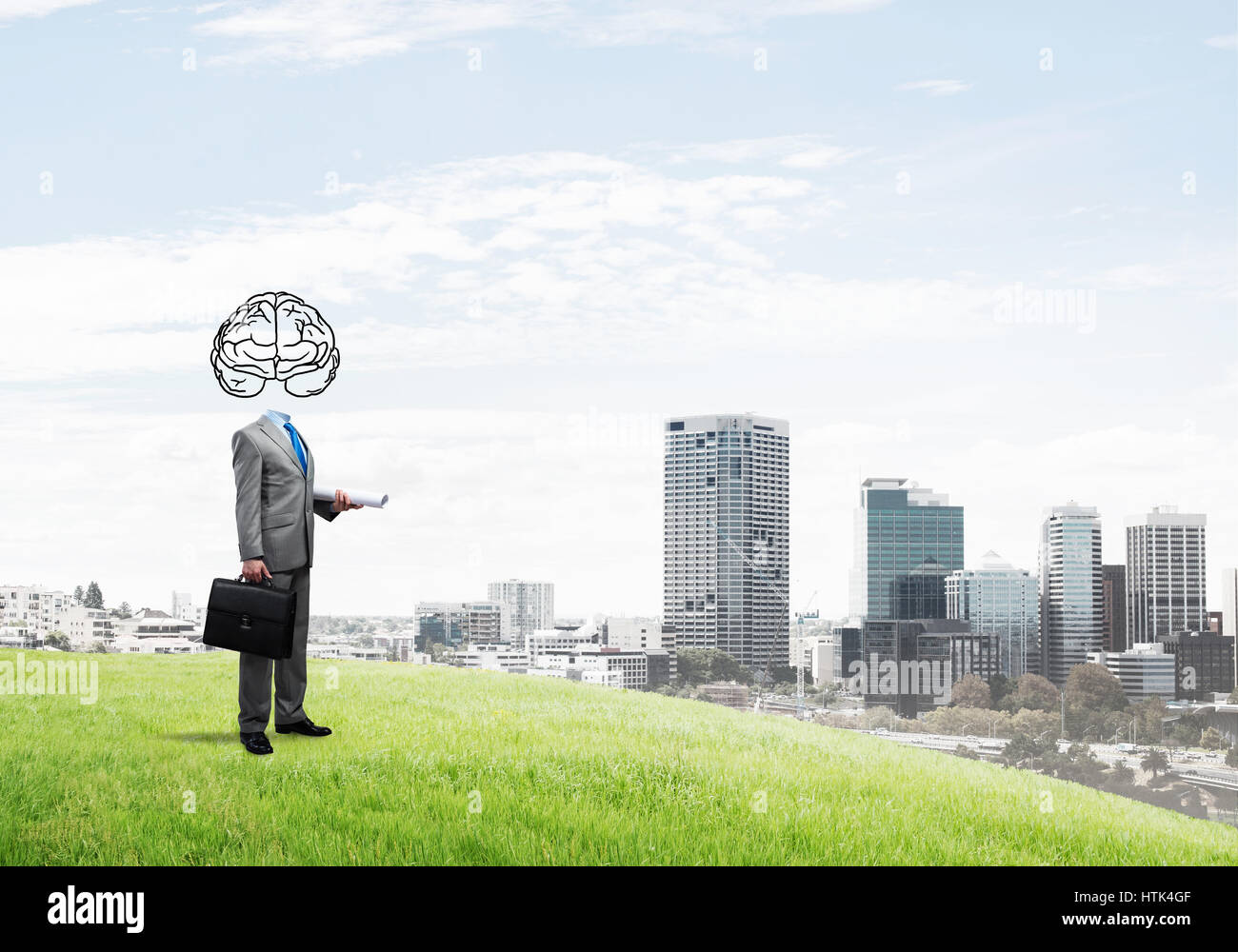 Man of great mind Stock Photo - Alamy
