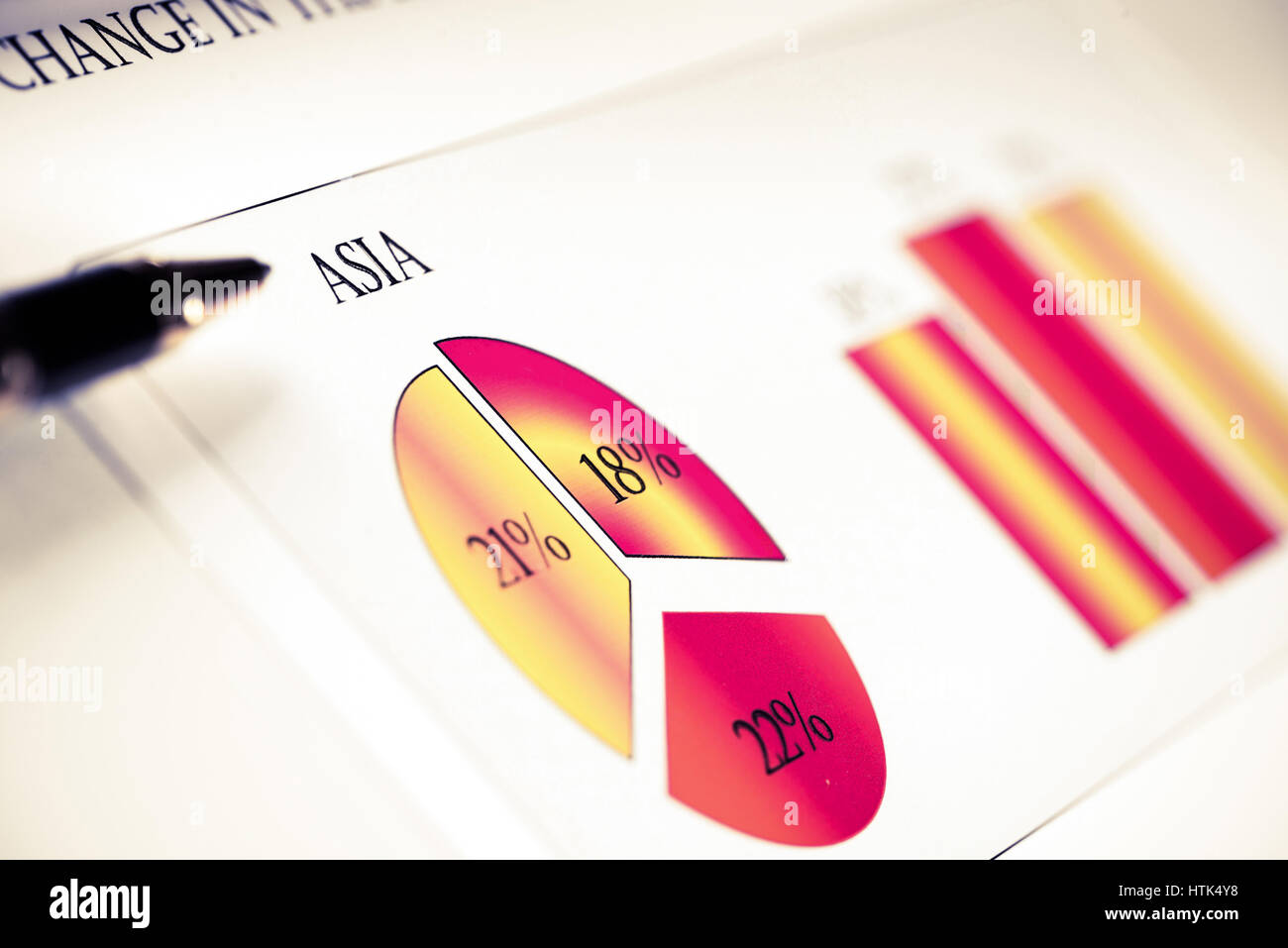 Preparing average sales report Stock Photo - Alamy