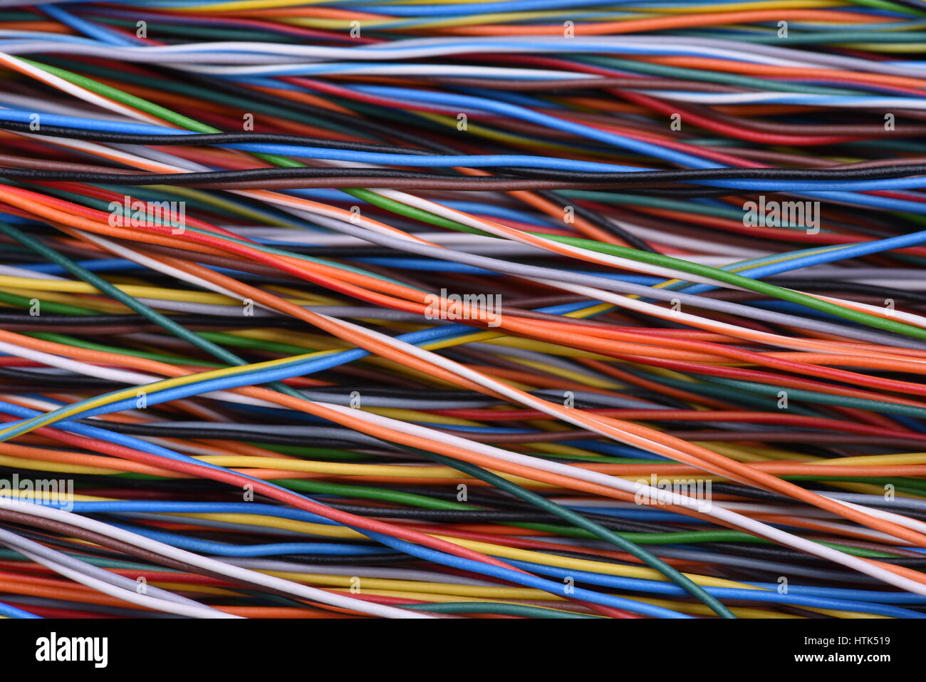 Electrical Colorful Cables and Wires Stock Photo - Alamy