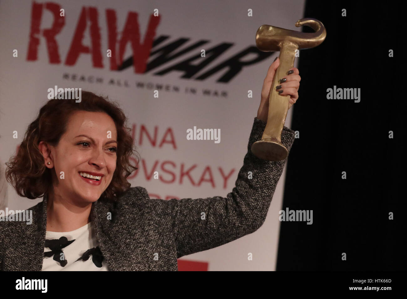 London, UK. 11th Mar, 2017. Colombian journalist, Jineth Bedoya Lima ...