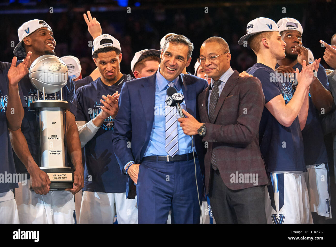 New York, New York, USA. 11th Mar, 2017. Villanova's head coach Jay ...