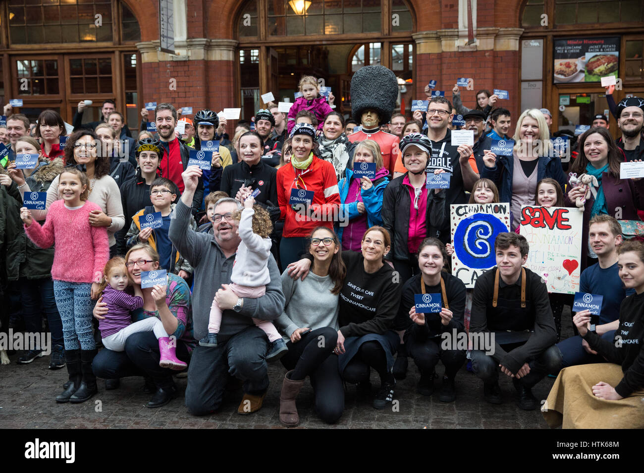 Windsor, UK. 12th Mar, 2017. Local residents and cyclists show their ...