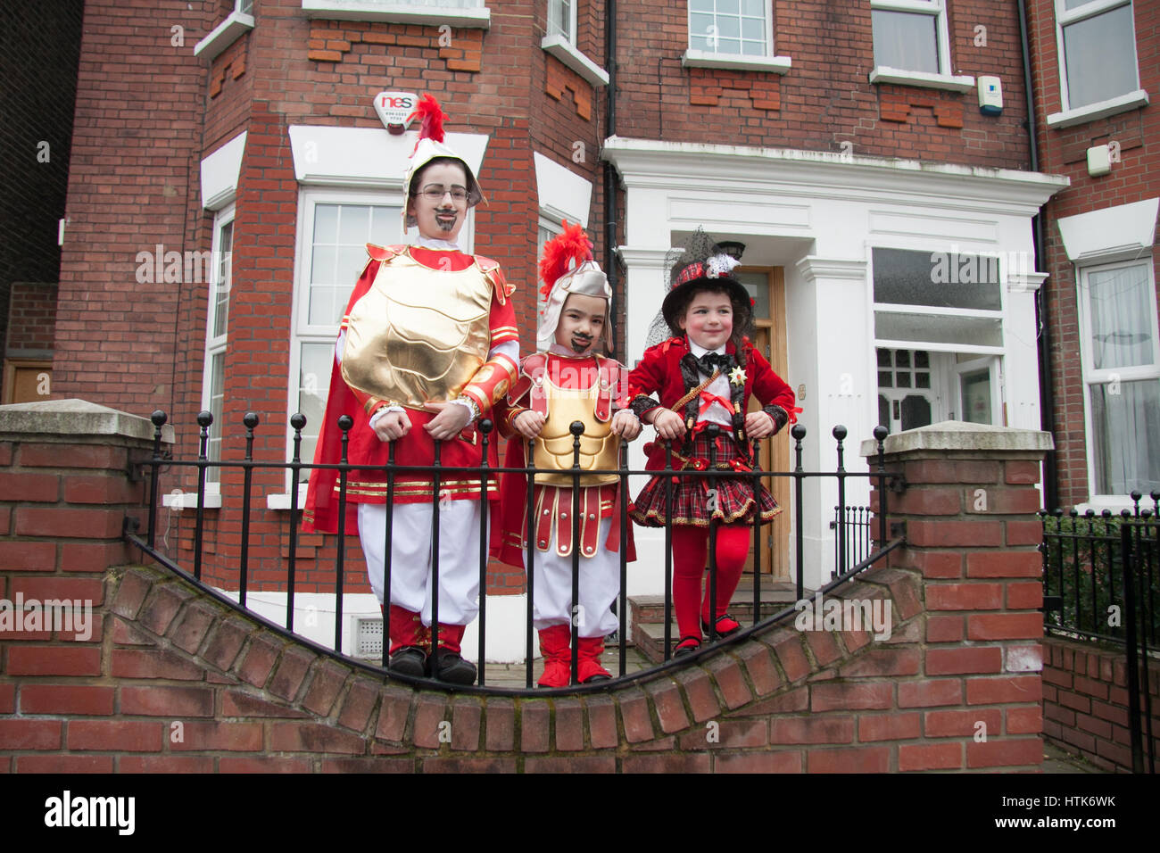 London UK. 12th March 2017. Members of the Jewish community in Stamford ...