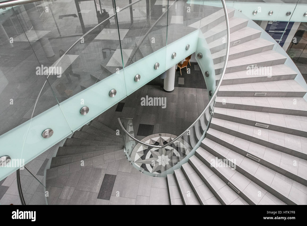 Gdynia, Poland. 12th Mar, 2017. Naval Academy library interior is seen ...