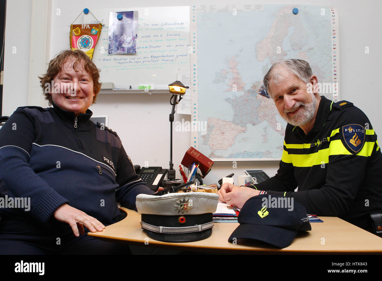 Herzogenrath, Germany. 8th Mar, 2017. Dutch police officer Jac De ...