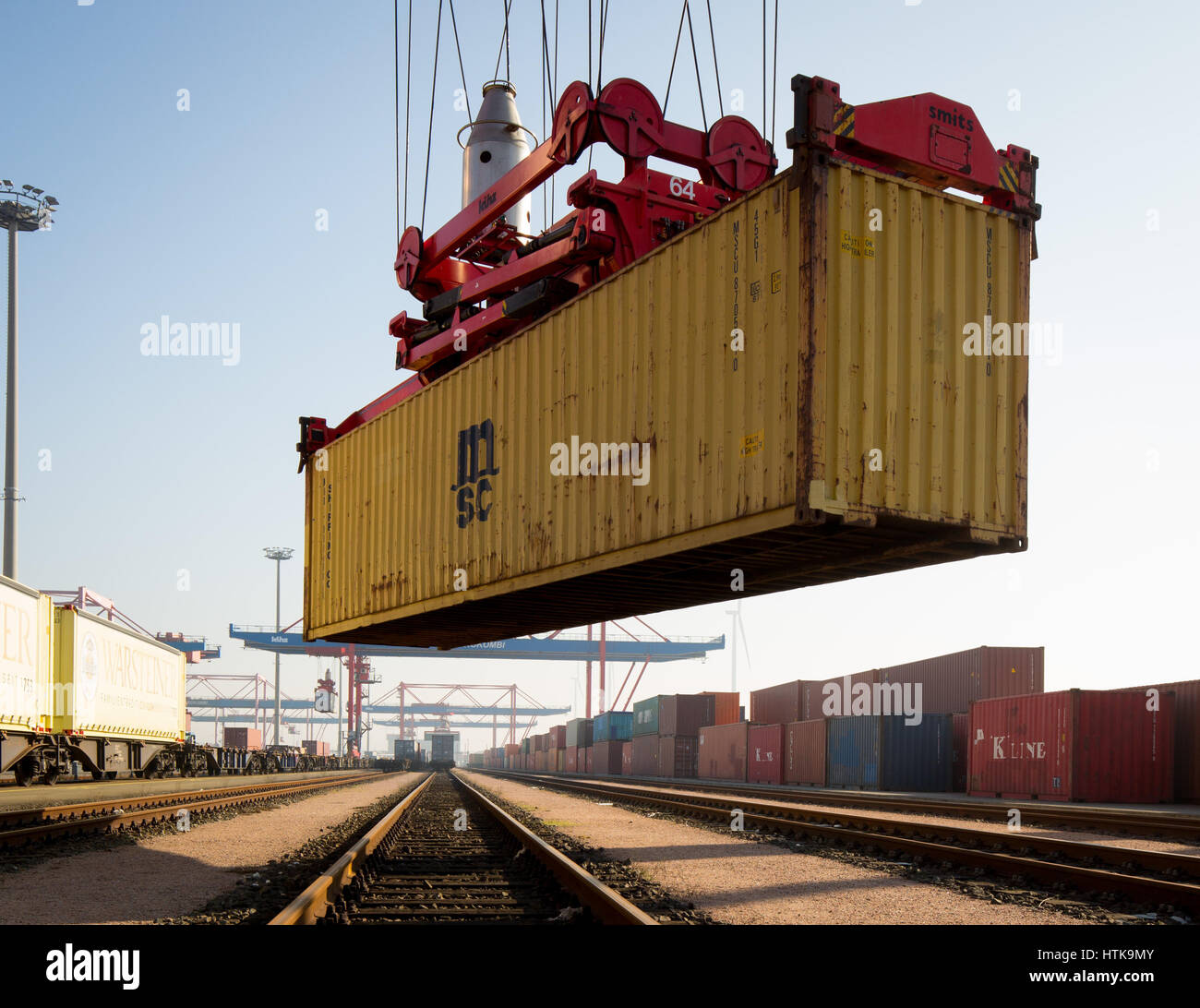 Hamburg, Germany. 15th Feb, 2017. German logistics company Eurokombi ...