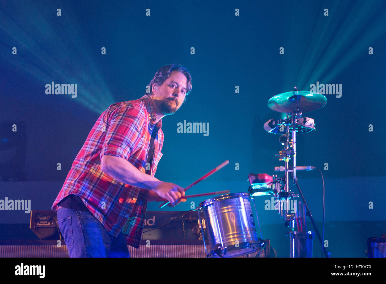 Edinburgh, UK. 12th Mar, 2017. Musician Craig Potter of English band ...