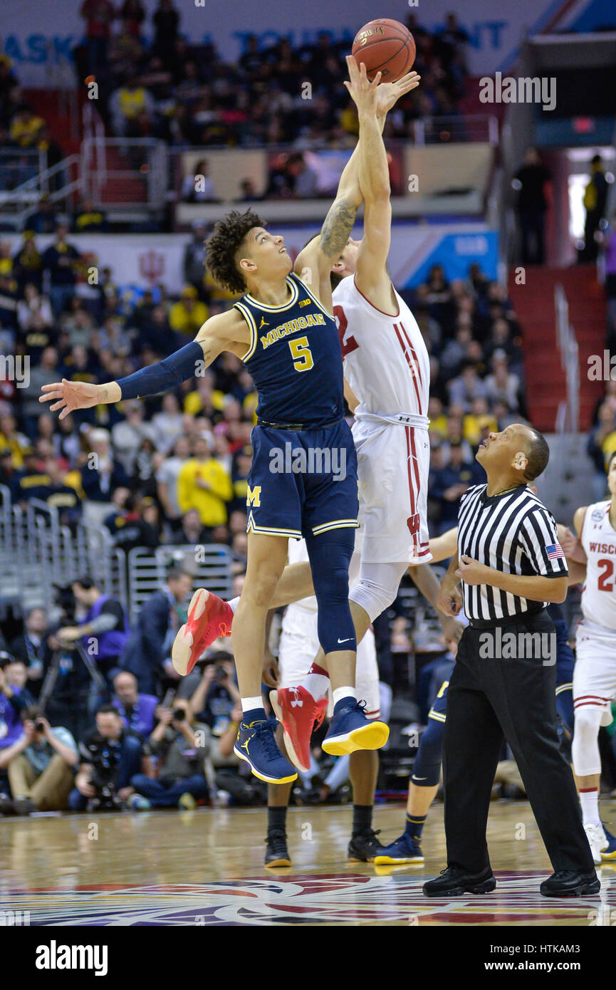 Washington, DC, USA. 12th Mar, 2017. Michigan Forward DJ WILSON (5 ...