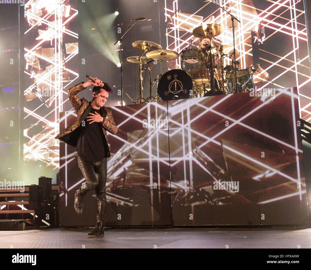 Rosemont, Illinois, USA. 11th Mar, 2017. BRENDON URIE and DAN PAWLOVICH ...