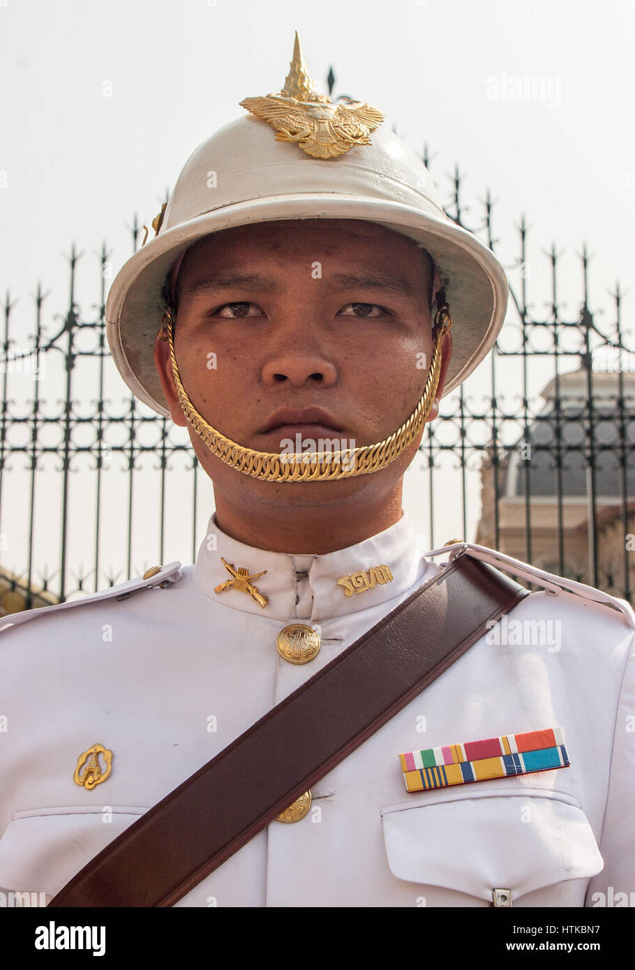 Bangkok, Thailand. 14th Nov, 2006. Portrait of a soldier of the Royal ...