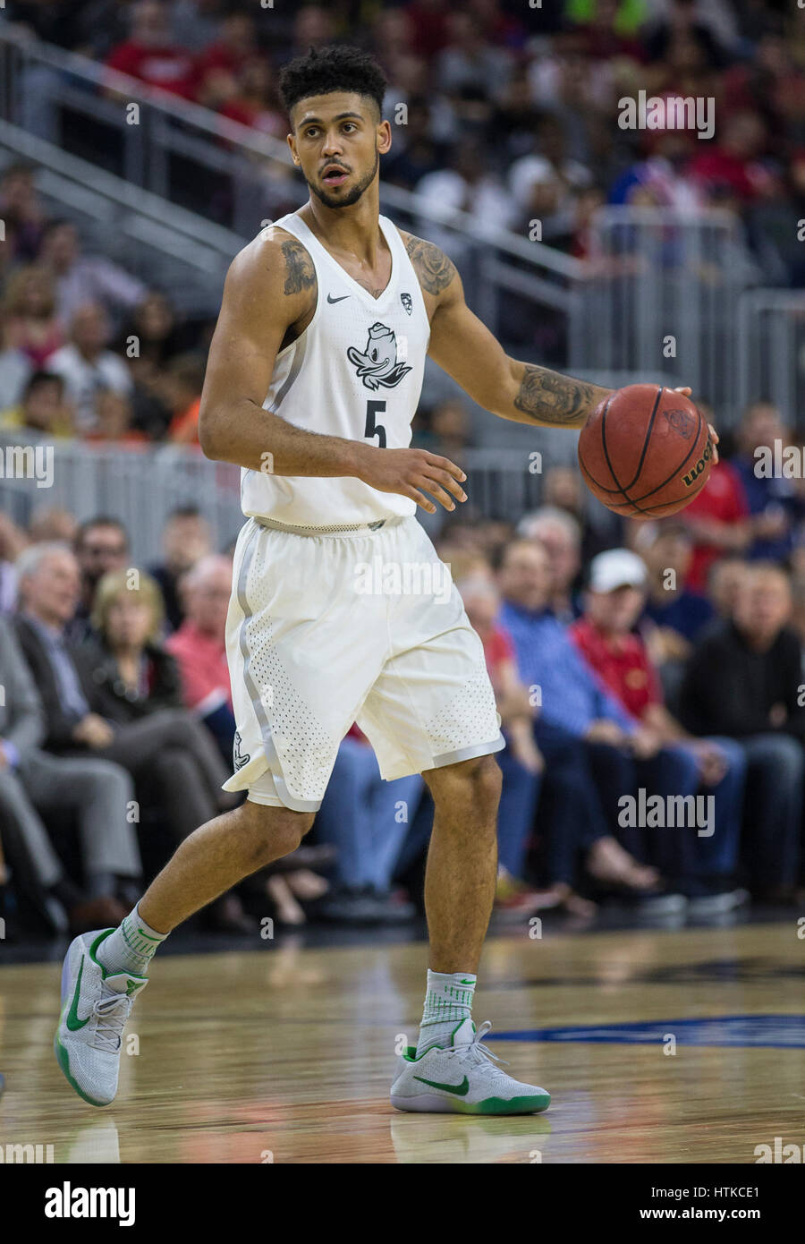Mar 11 2017 Las Vegas, NV, U.S.A. Oregon guard Tyler Dorsey (5) scored ...