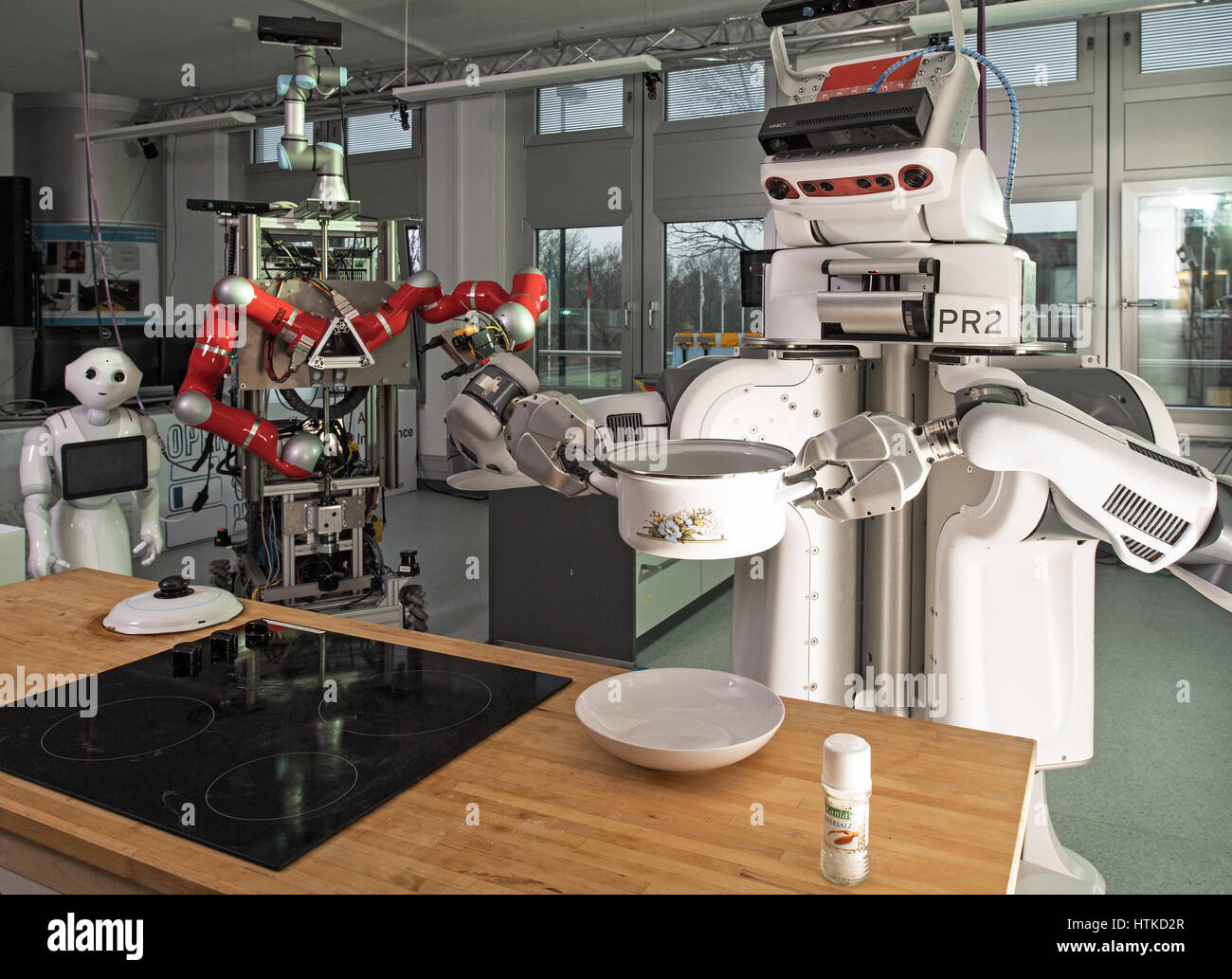 Bremen, Germany. 8th Mar, 2017. A robot of the research institute ...