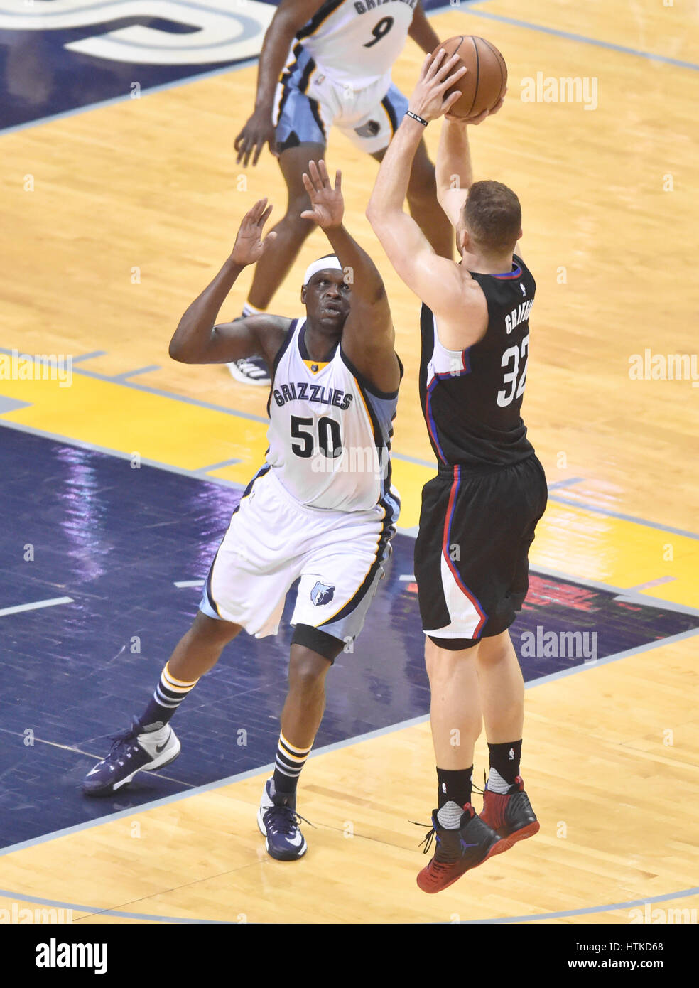 Memphis, TN, USA. 9th Mar, 2017. Memphis Grizzlies forward Zach ...