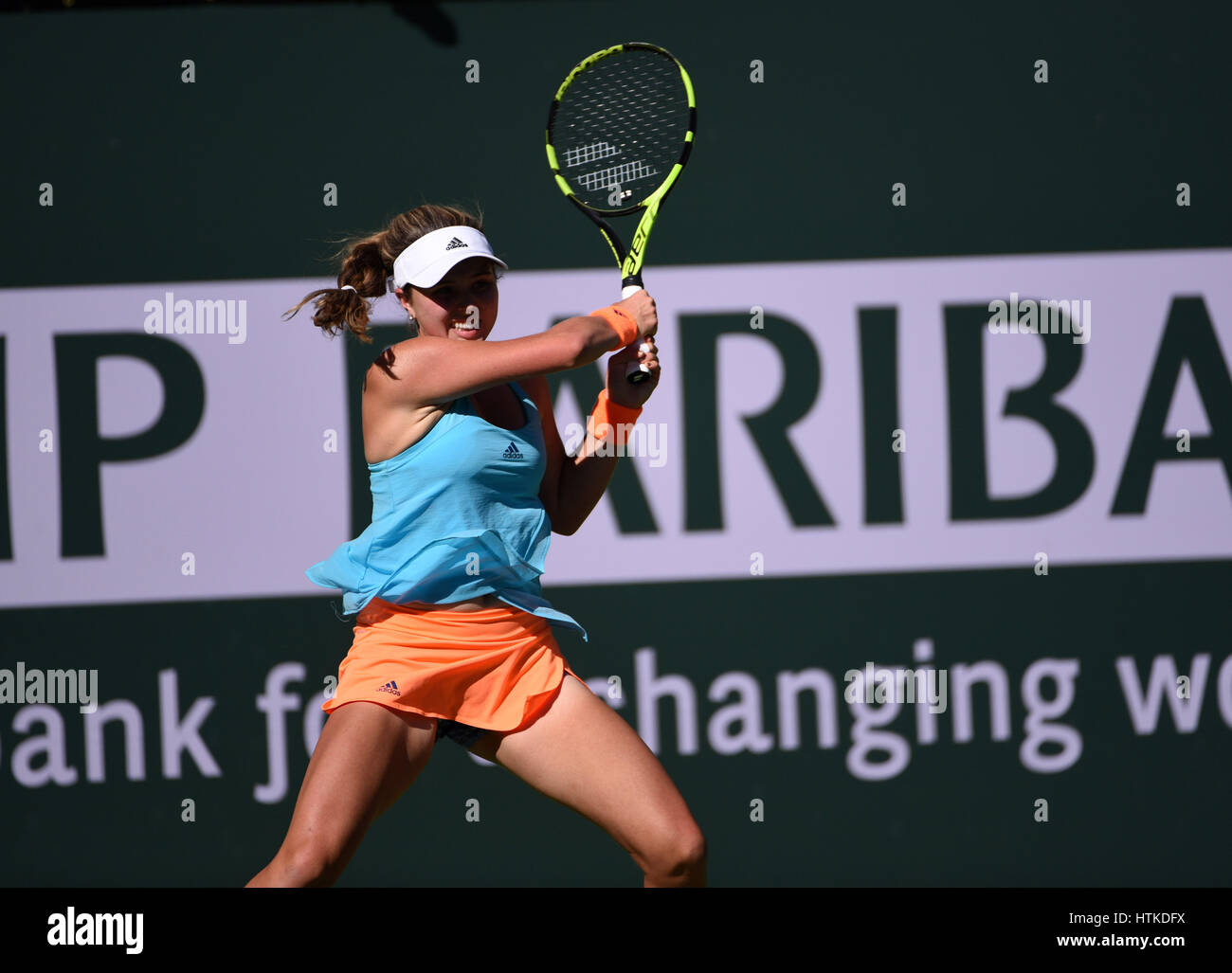 Indian Wells, California, USA. 12th March 2017. Kayla Day (USA) in ...