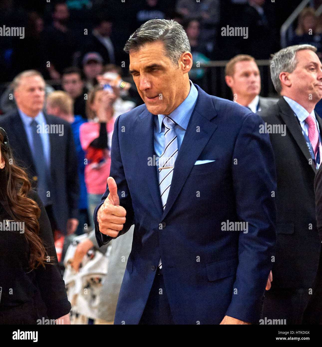 New York, New York, USA. 11th Mar, 2017. Villanova's head coach Jay ...
