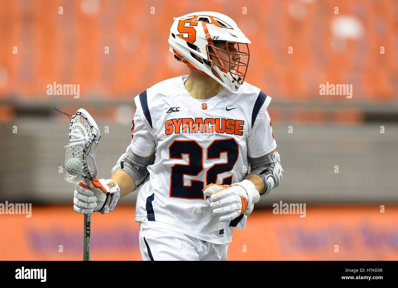 Syracuse, New York, USA. 11th Feb, 2017. Syracuse Orange attackman ...