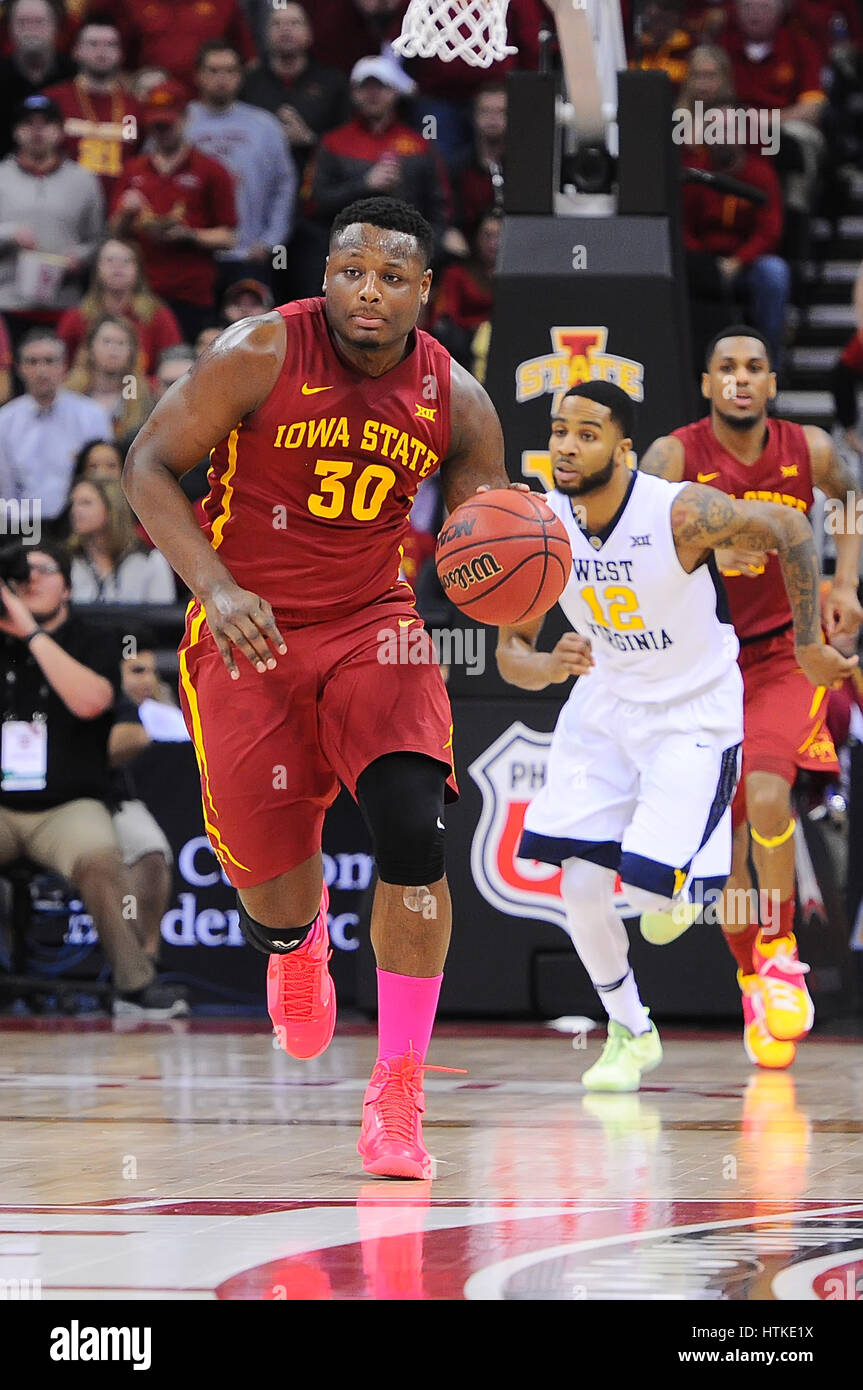 Kansas City, Missouri, USA. 11th Mar, 2017. Iowa State Cyclones guard ...