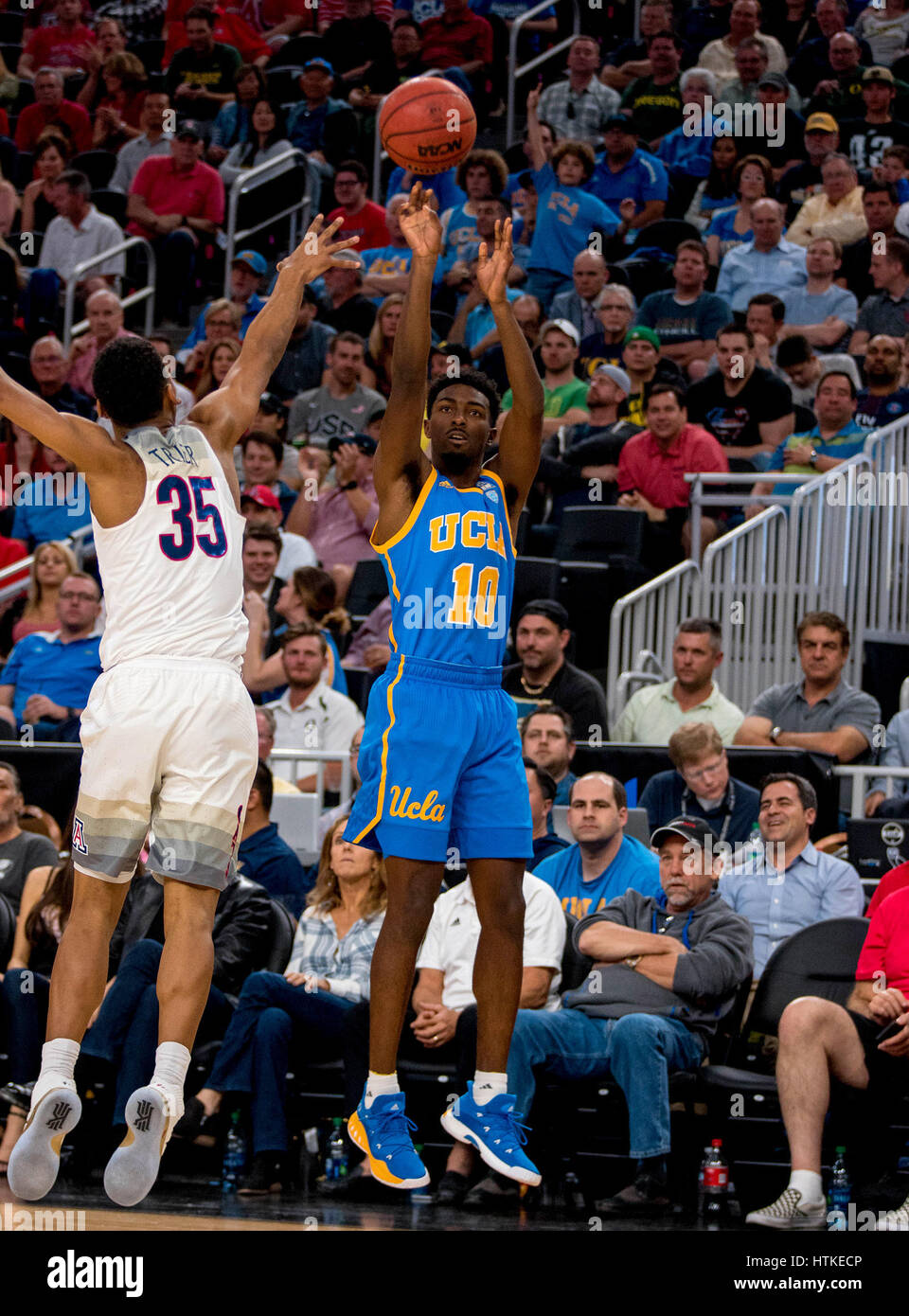 Las Vegas, NV, USA. 10th Mar, 2017. UCLA forward (10) Isaac Hamilton ...